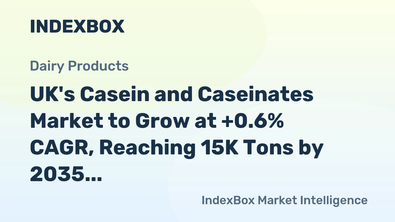 UK's Casein and Caseinates Market to Grow at +0.6% CAGR, Reaching 15K Tons by 2035