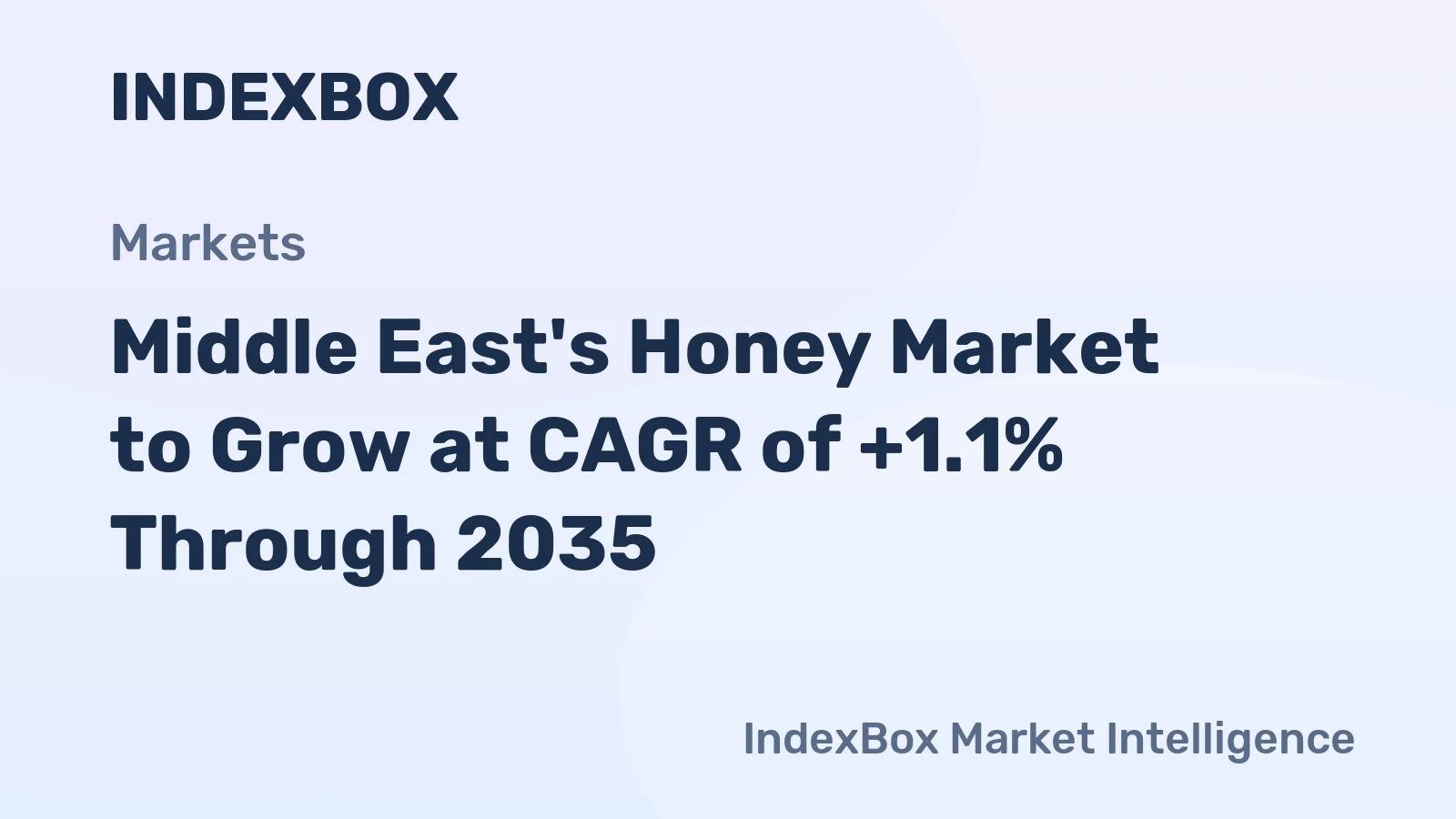 Middle East's Honey Market to Grow at CAGR of +1.1% Through 2035