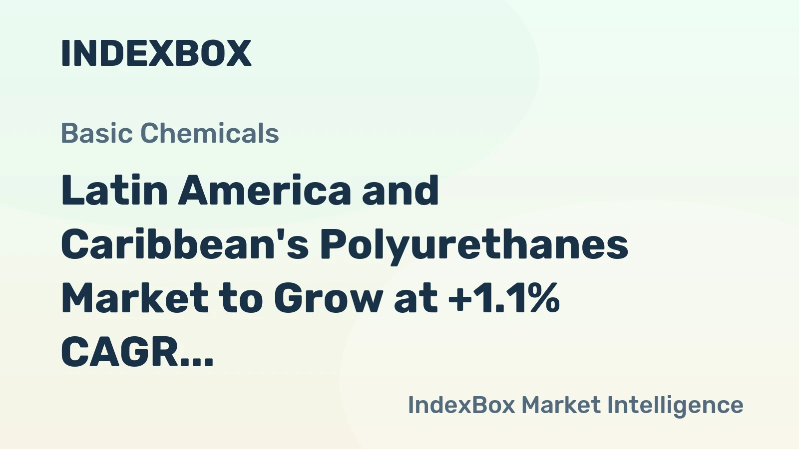 Latin America and Caribbean's Polyurethanes Market to Grow at +1.1% CAGR, Reaching 620K Tons by 2035
