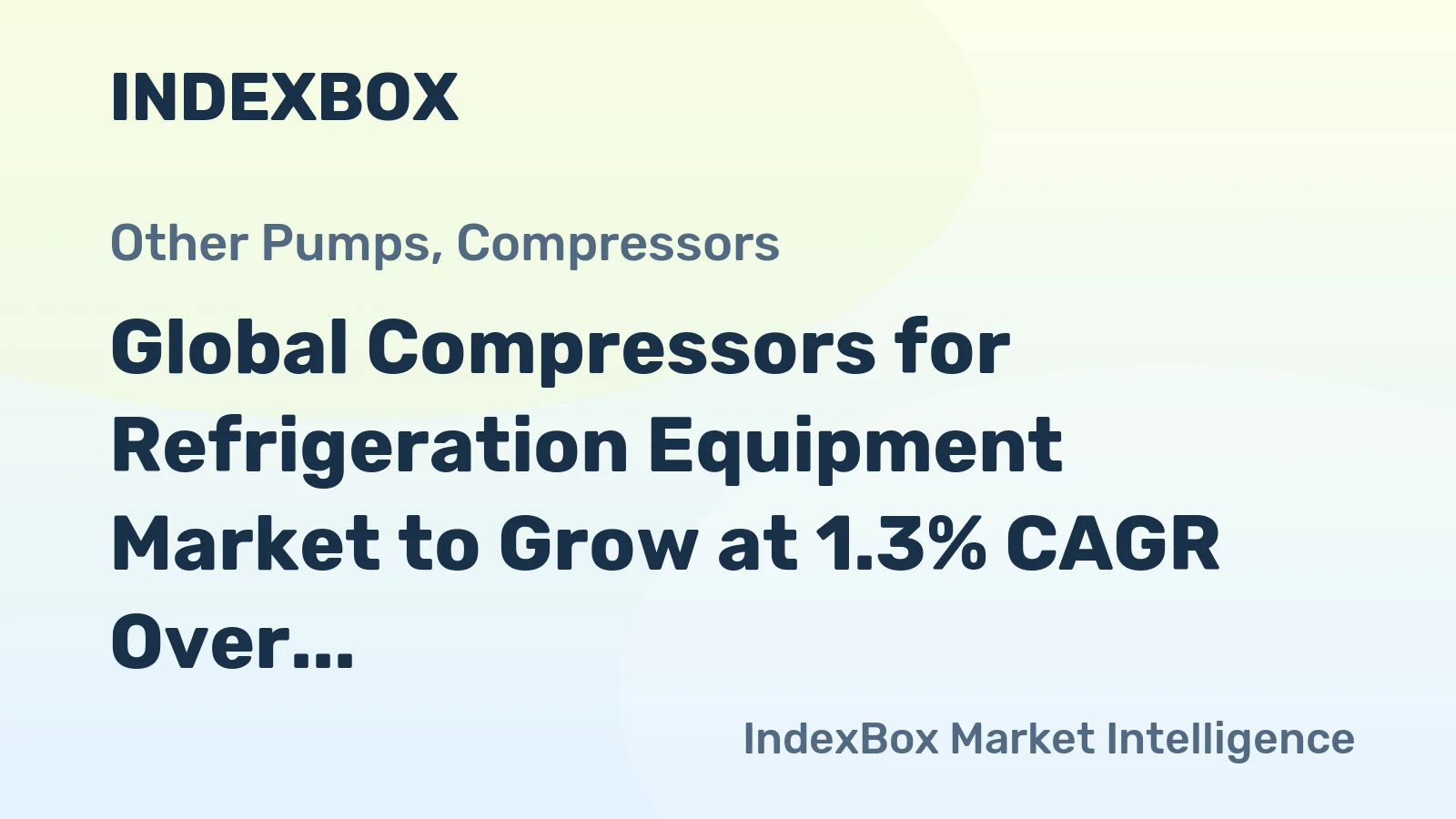 Global Compressors for Refrigeration Equipment Market to Grow at 1.3% CAGR Over Next Decade