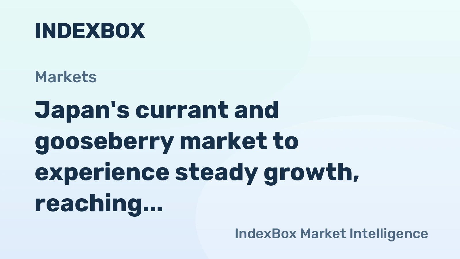 Japan's currant and gooseberry market to experience steady growth, reaching 18 tons and $229K by 2035.
