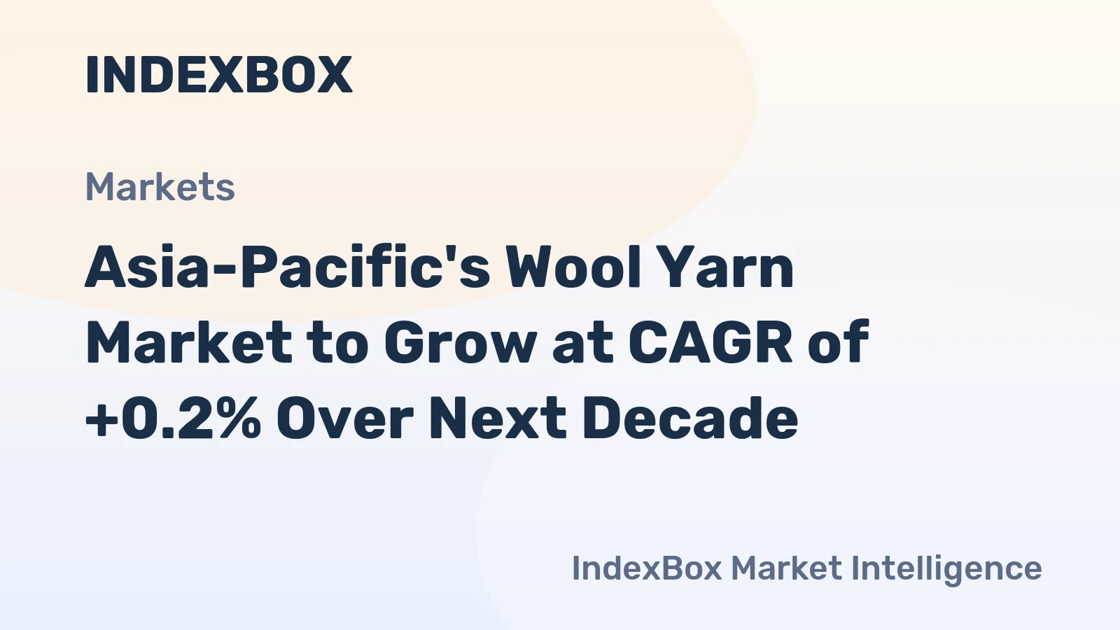 Asia-Pacific's Wool Yarn Market to Grow at CAGR of +0.2% Over Next Decade