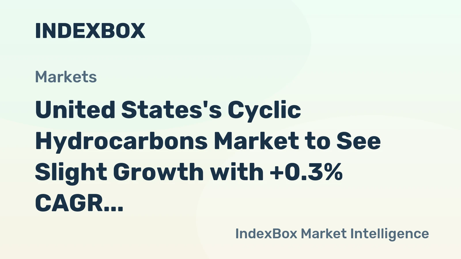 United States's Cyclic Hydrocarbons Market to See Slight Growth with +0.3% CAGR through 2035