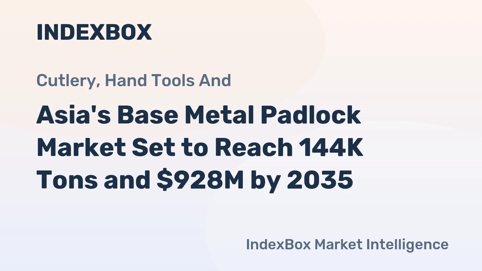 Asia's Base Metal Padlock Market Set to Reach 144K Tons and $928M by 2035