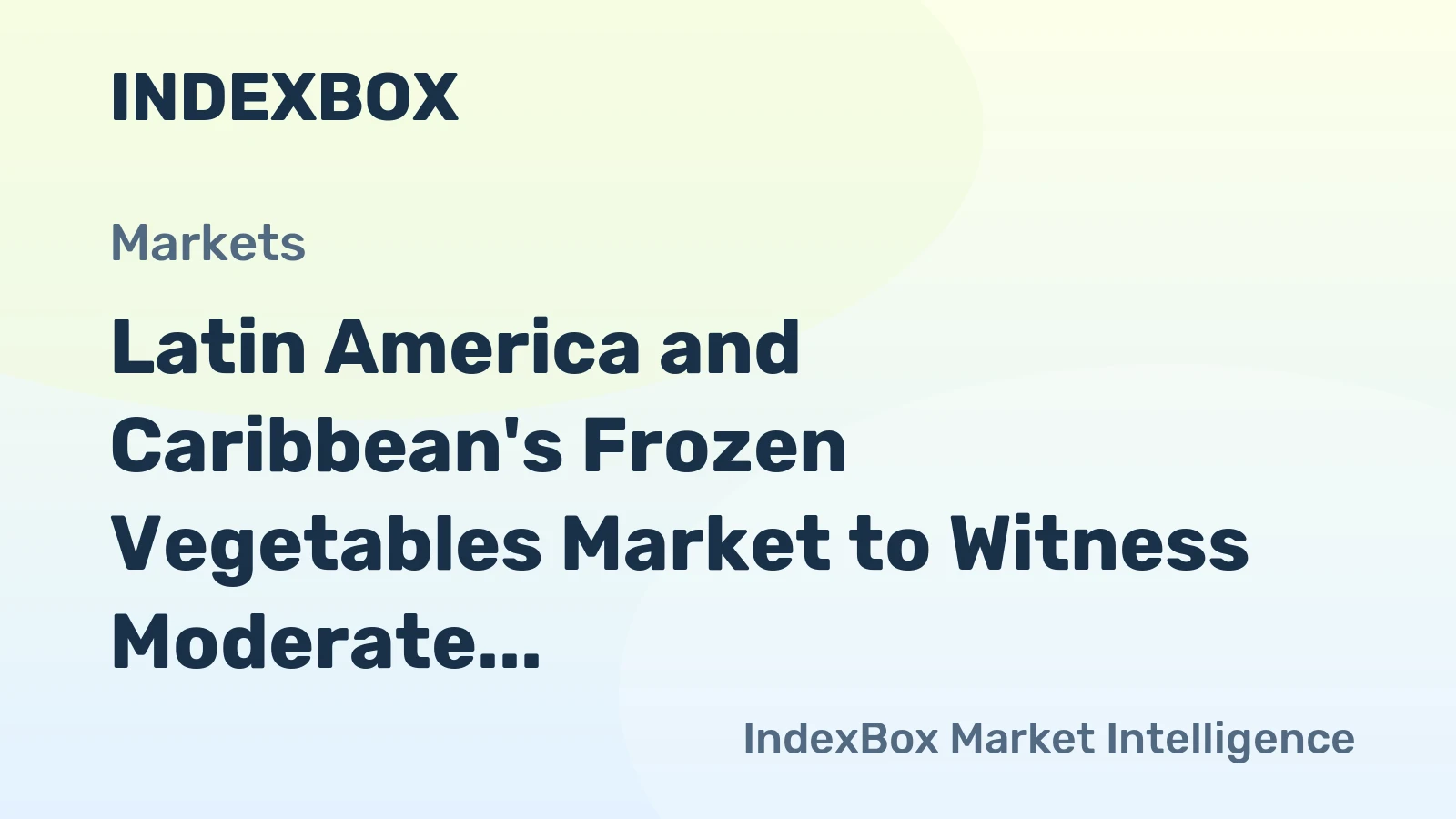 Latin America and Caribbean's Frozen Vegetables Market to Witness Moderate Growth with 1.6% CAGR from 2024 to 2035