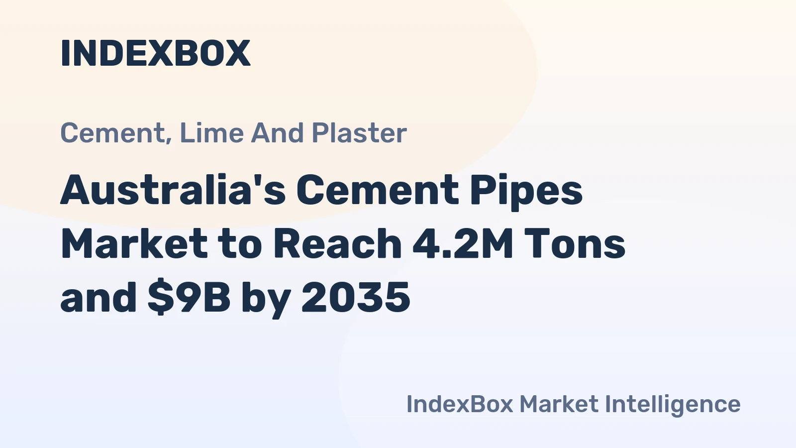 Australia's Cement Pipes Market to Reach 4.2M Tons and $9B by 2035