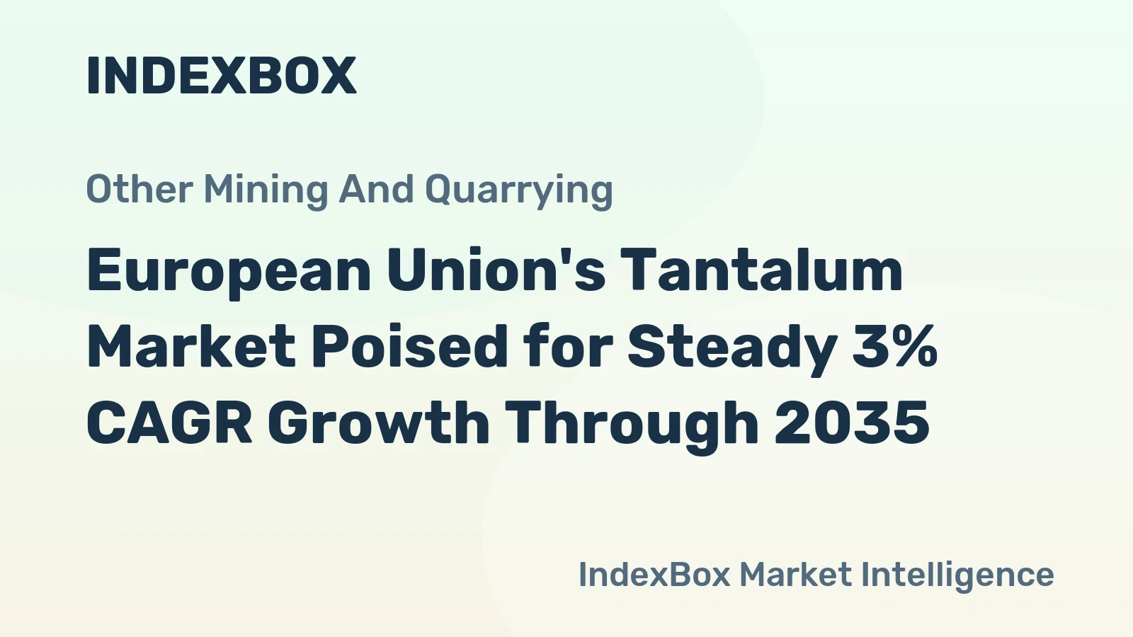 European Union's Tantalum Market Poised for Steady 3% CAGR Growth Through 2035