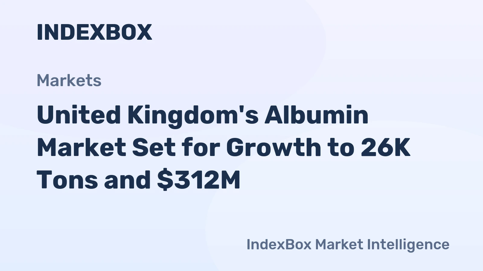 United Kingdom's Albumin Market Set for Growth to 26K Tons and $312M