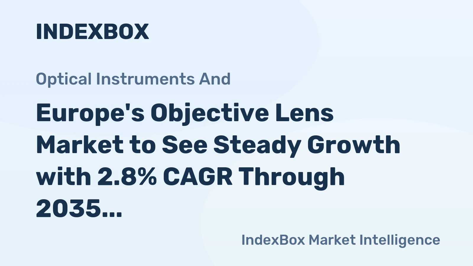 Europe's Objective Lens Market to See Steady Growth with 2.8% CAGR Through 2035