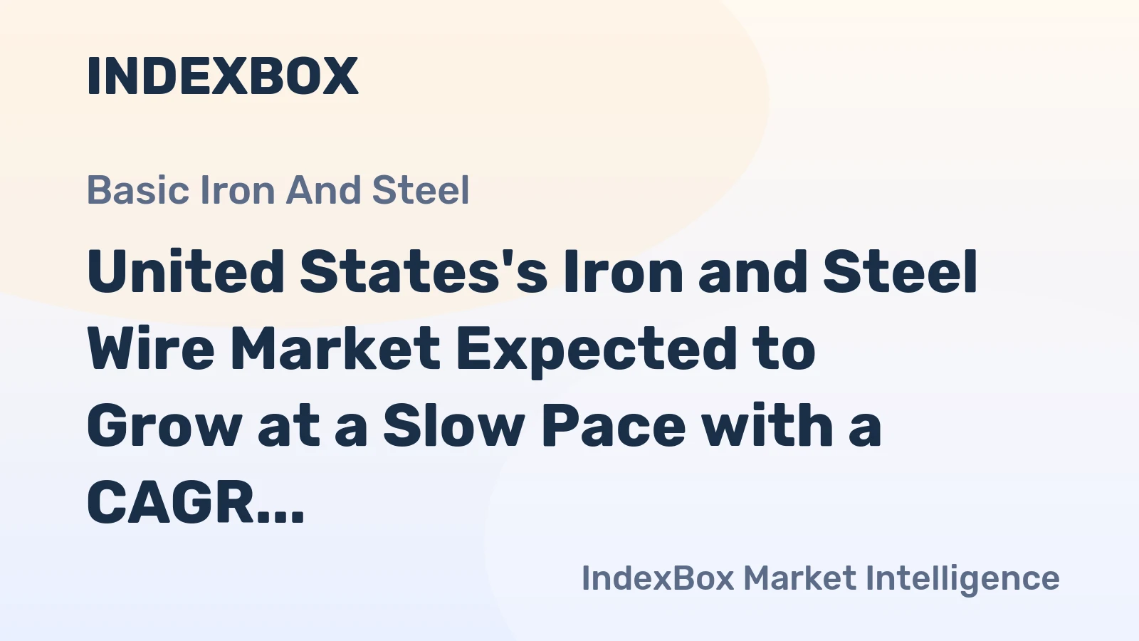United States's Iron and Steel Wire Market Expected to Grow at a Slow Pace with a CAGR of +0.2% from 2024 to 2035