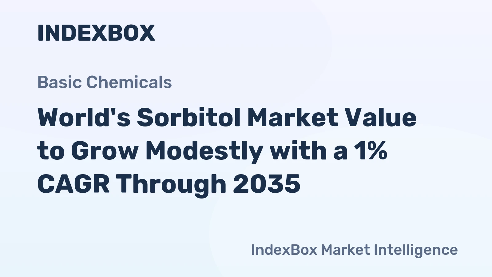 World's Sorbitol Market Value to Grow Modestly with a 1% CAGR Through 2035