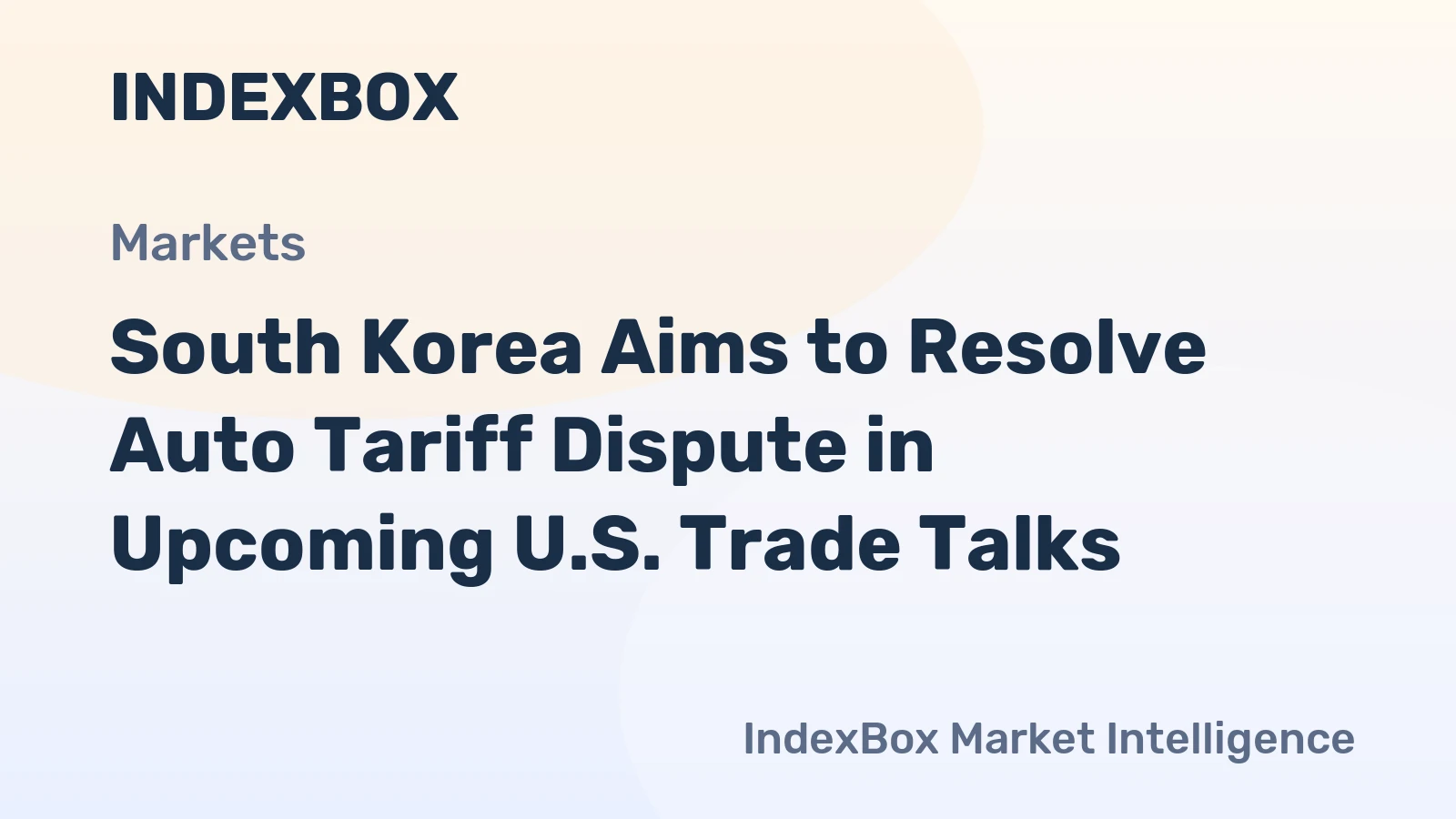 South Korea Aims to Resolve Auto Tariff Dispute in Upcoming U.S. Trade Talks