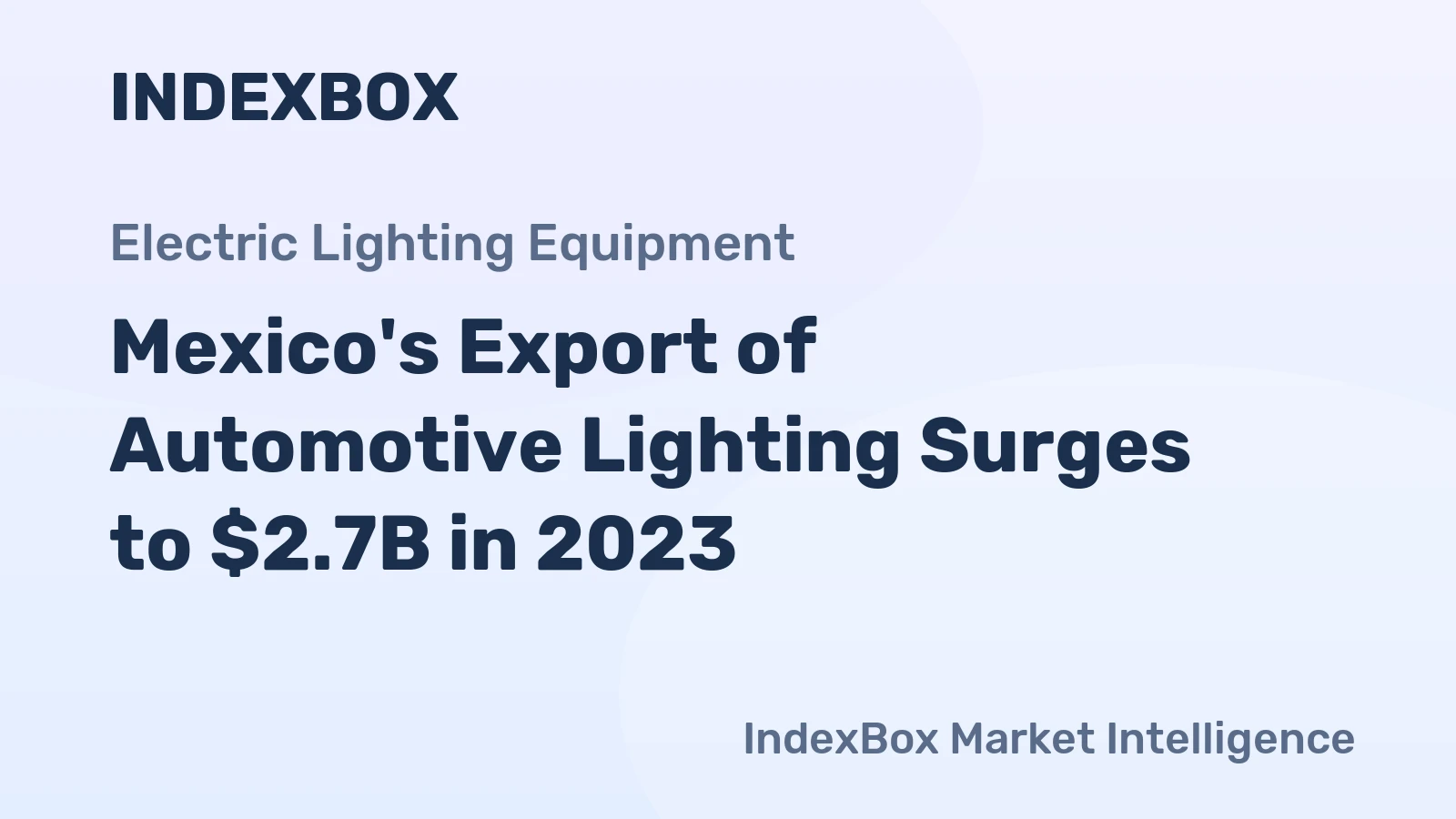 Mexico's Export of Automotive Lighting Surges to $2.7B in 2023