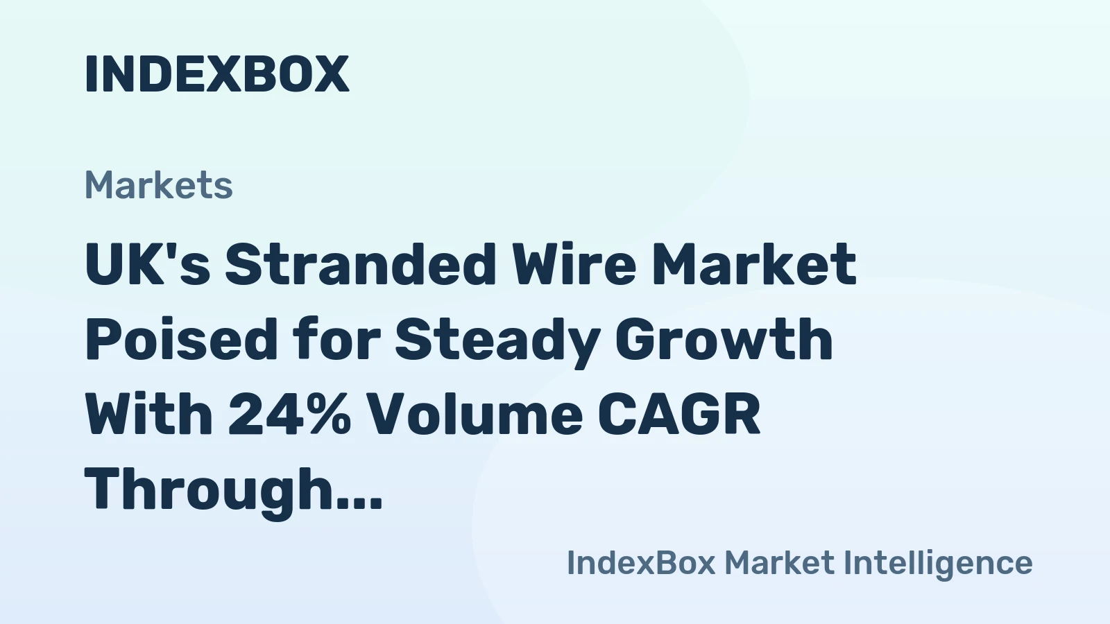 UK's Stranded Wire Market Poised for Steady Growth With 24% Volume CAGR Through 2035