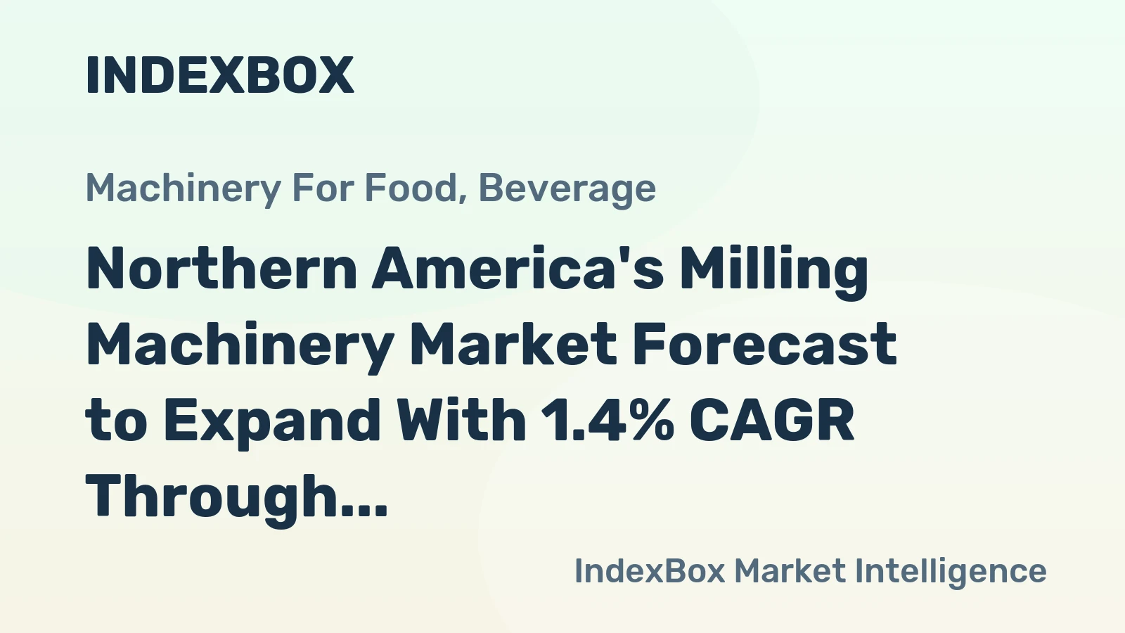 Northern America's Milling Machinery Market Forecast to Expand With 1.4% CAGR Through 2035