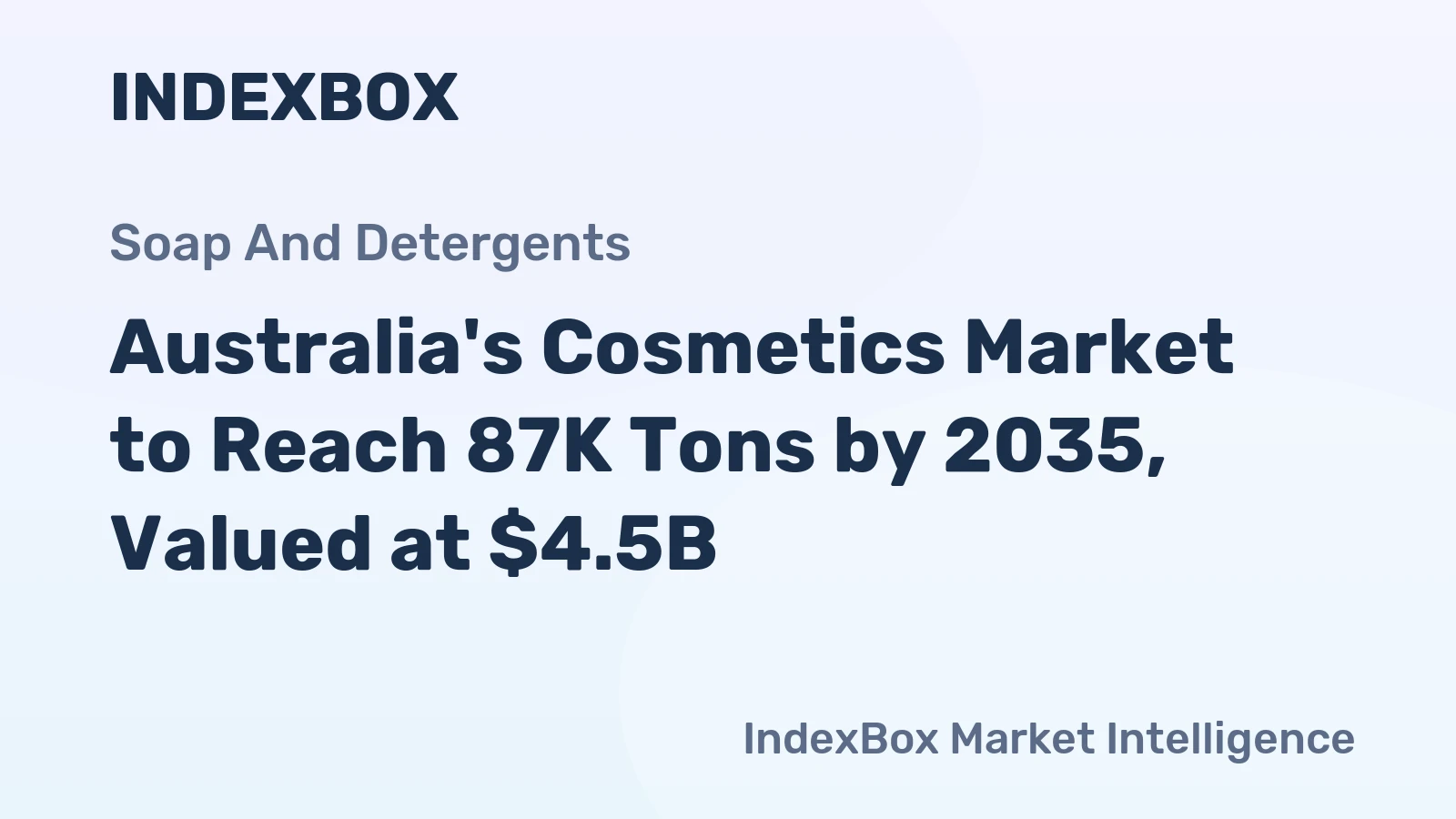 Australia's Cosmetics Market to Reach 87K Tons by 2035, Valued at $4.5B