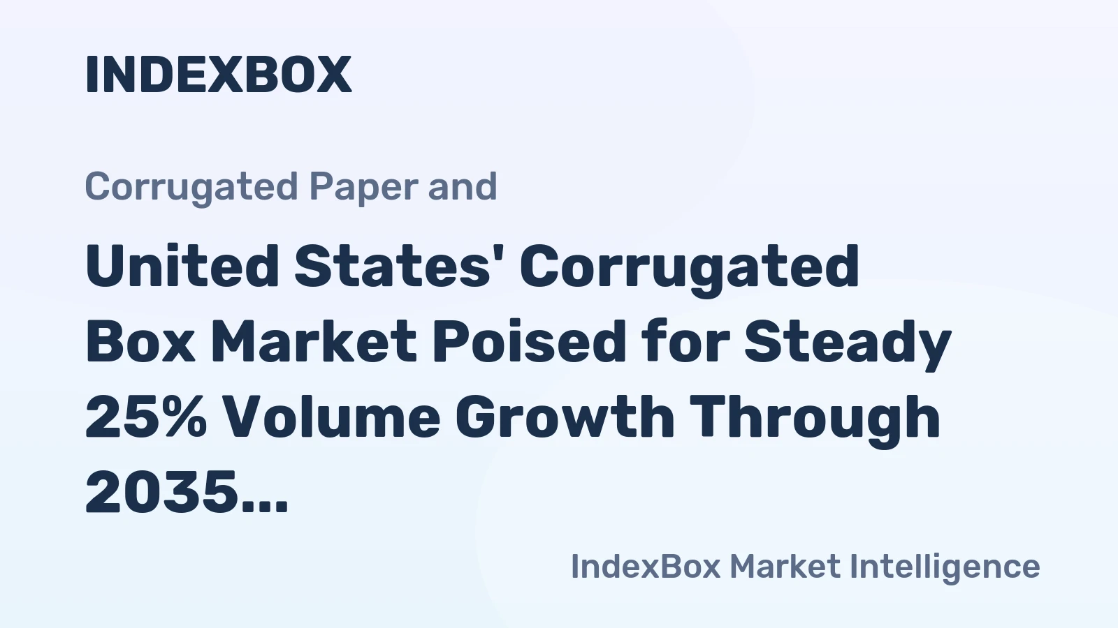 United States' Corrugated Box Market Poised for Steady 25% Volume Growth Through 2035