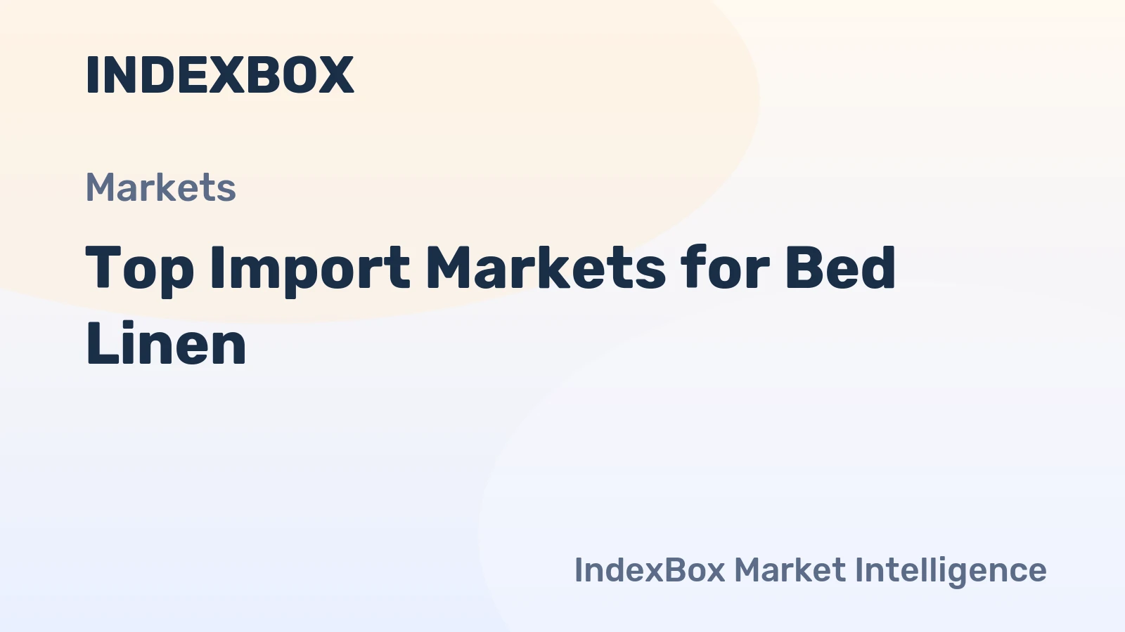 Top Import Markets for Bed Linen