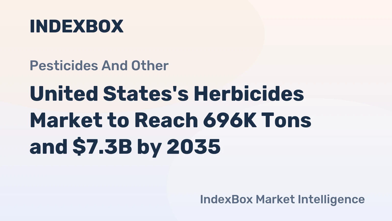 United States's Herbicides Market to Reach 696K Tons and $7.3B by 2035
