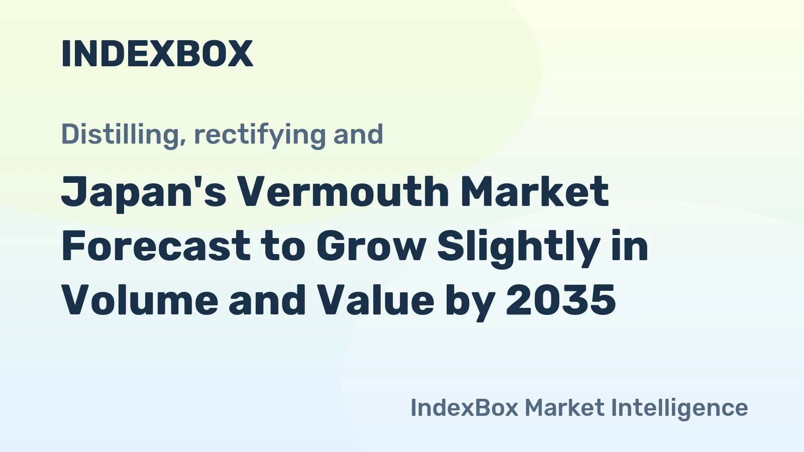 Japan's Vermouth Market Forecast to Grow Slightly in Volume and Value by 2035