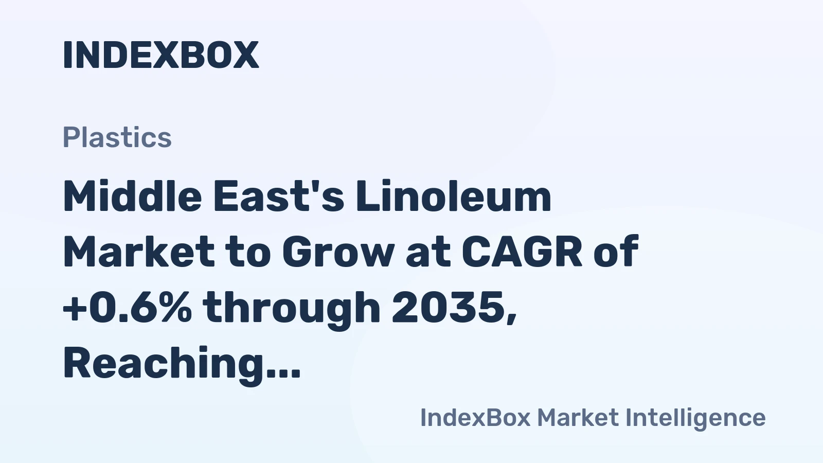 Middle East's Linoleum Market to Grow at CAGR of +0.6% through 2035, Reaching 109M Square Meters
