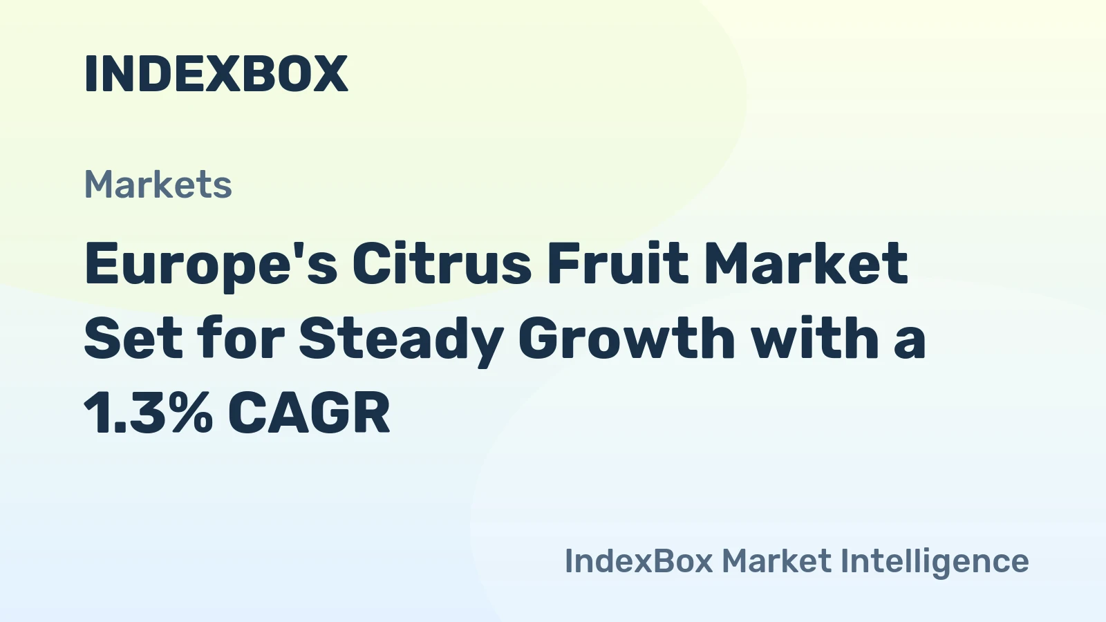 Europe's Citrus Fruit Market Set for Steady Growth with a 1.3% CAGR