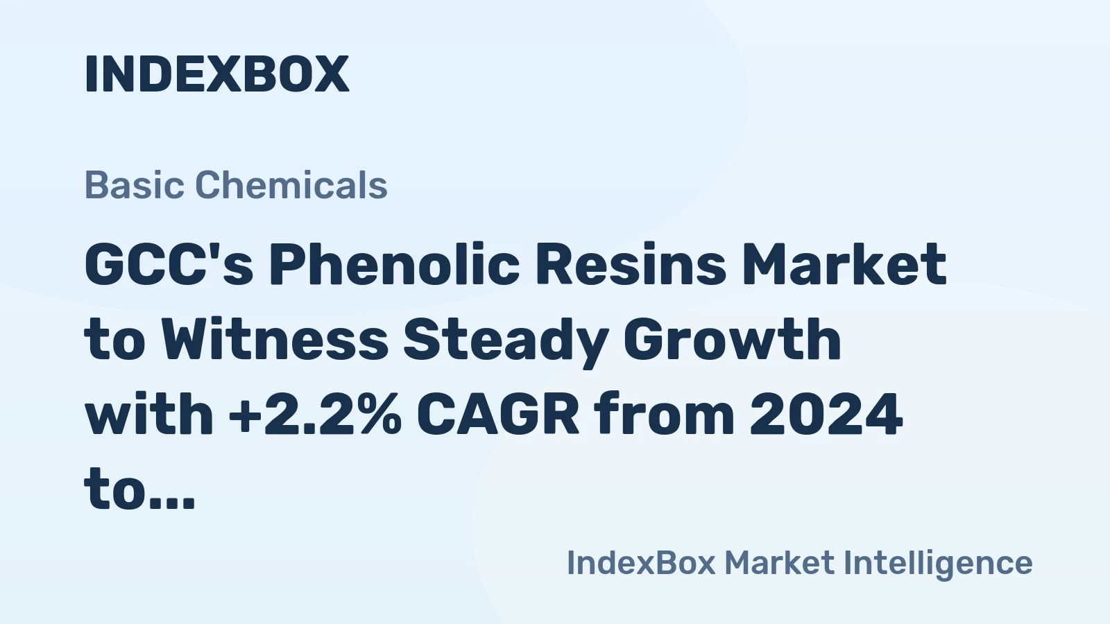 GCC's Phenolic Resins Market to Witness Steady Growth with +2.2% CAGR from 2024 to 2035