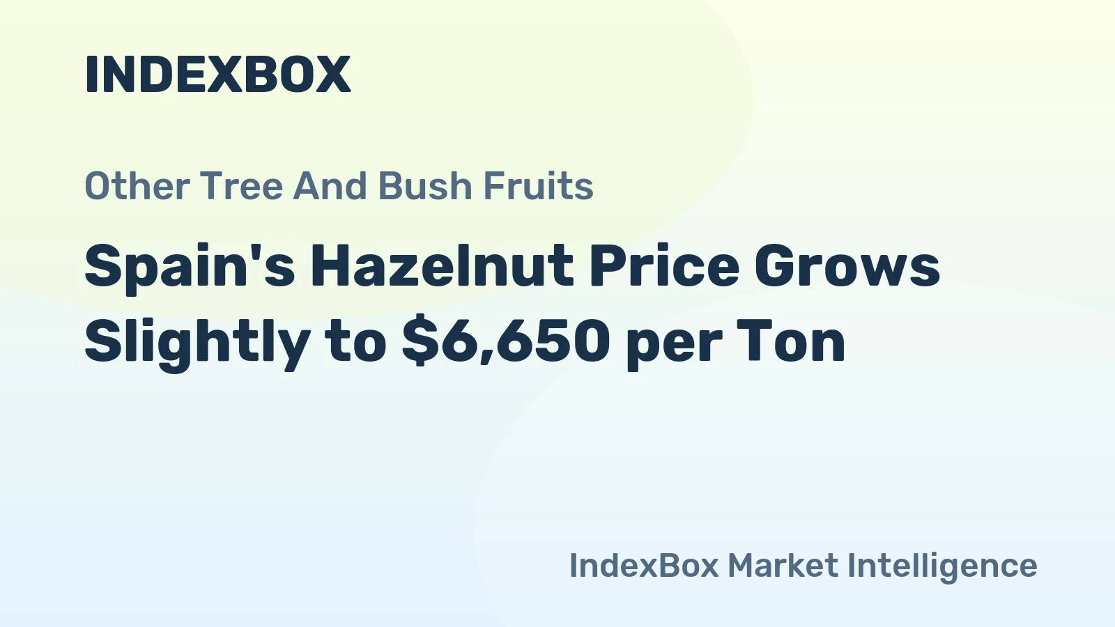 Spain's Hazelnut Price Grows Slightly to $6,650 per Ton