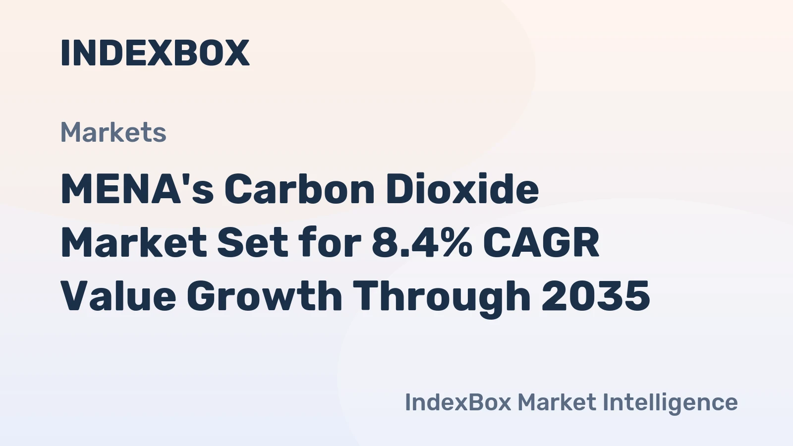 MENA's Carbon Dioxide Market Set for 8.4% CAGR Value Growth Through 2035