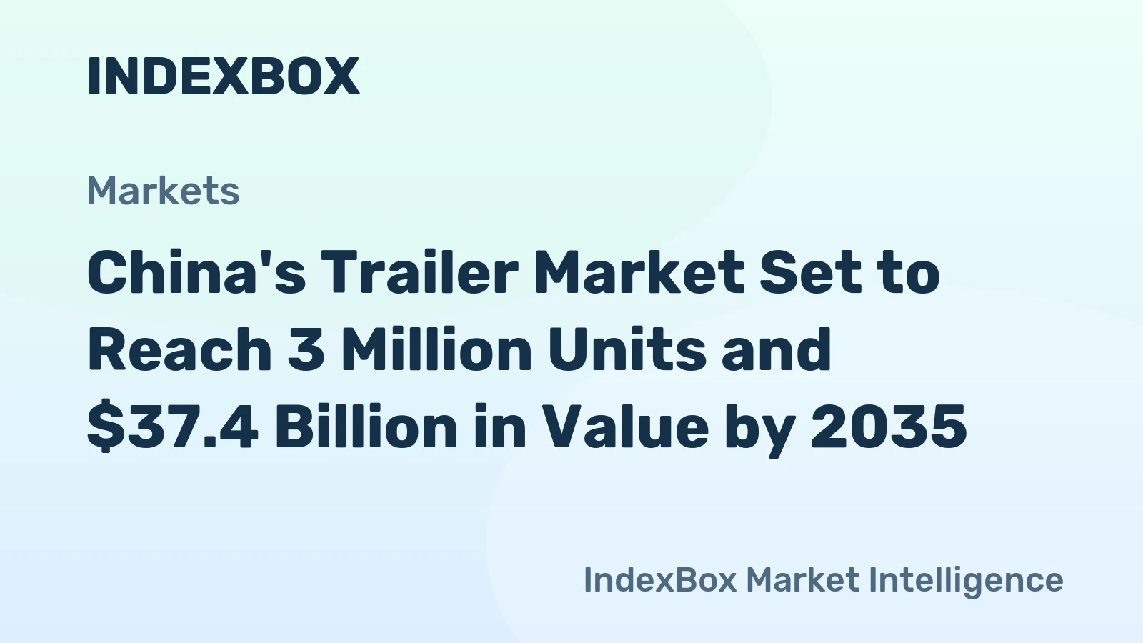 China's Trailer Market Set to Reach 3 Million Units and $37.4 Billion in Value by 2035