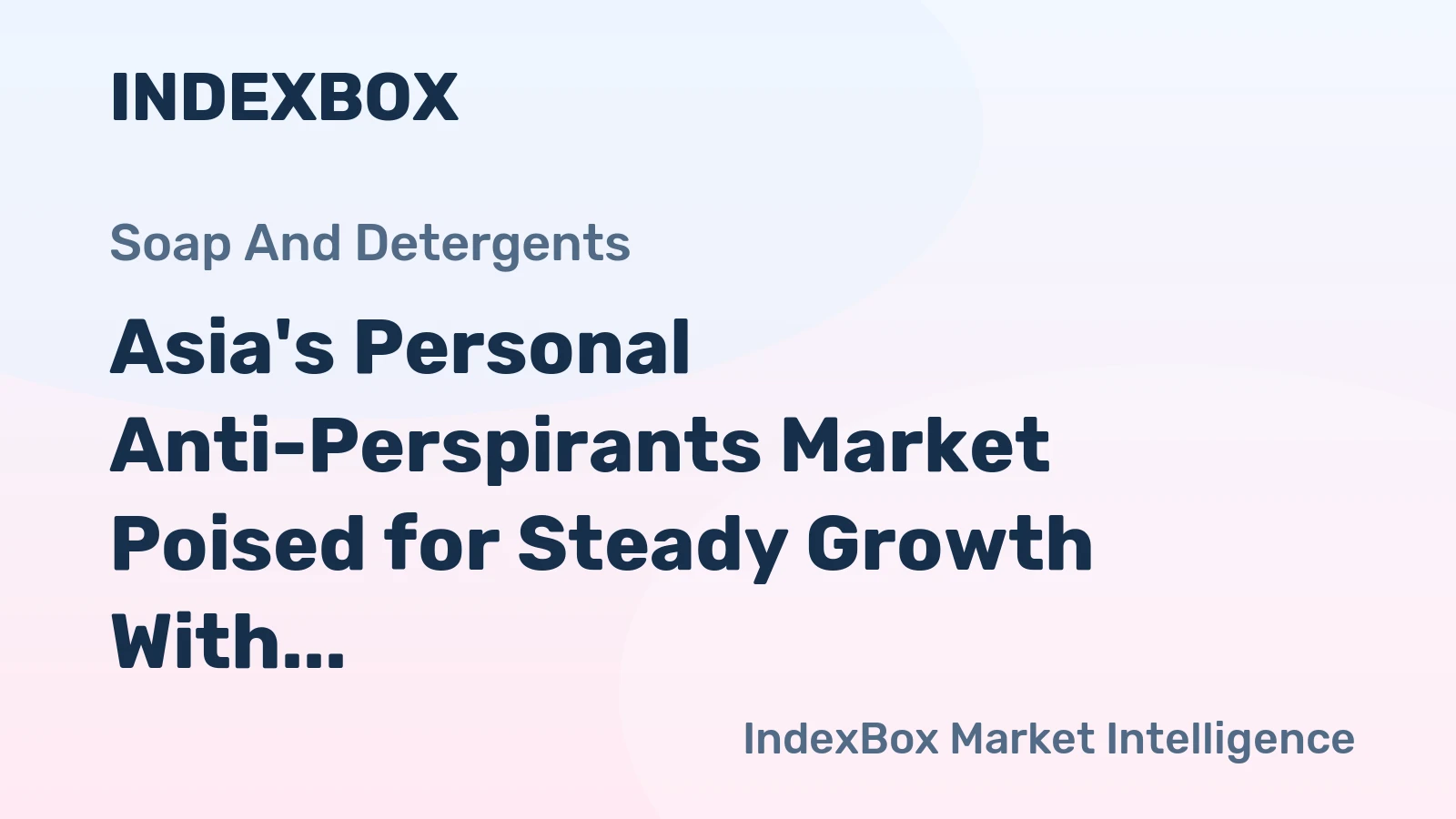 Asia's Personal Anti-Perspirants Market Poised for Steady Growth With 1.3% CAGR Through 2035