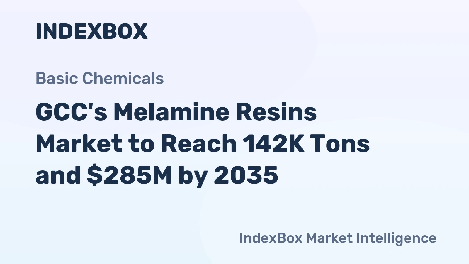 GCC's Melamine Resins Market to Reach 142K Tons and $285M by 2035