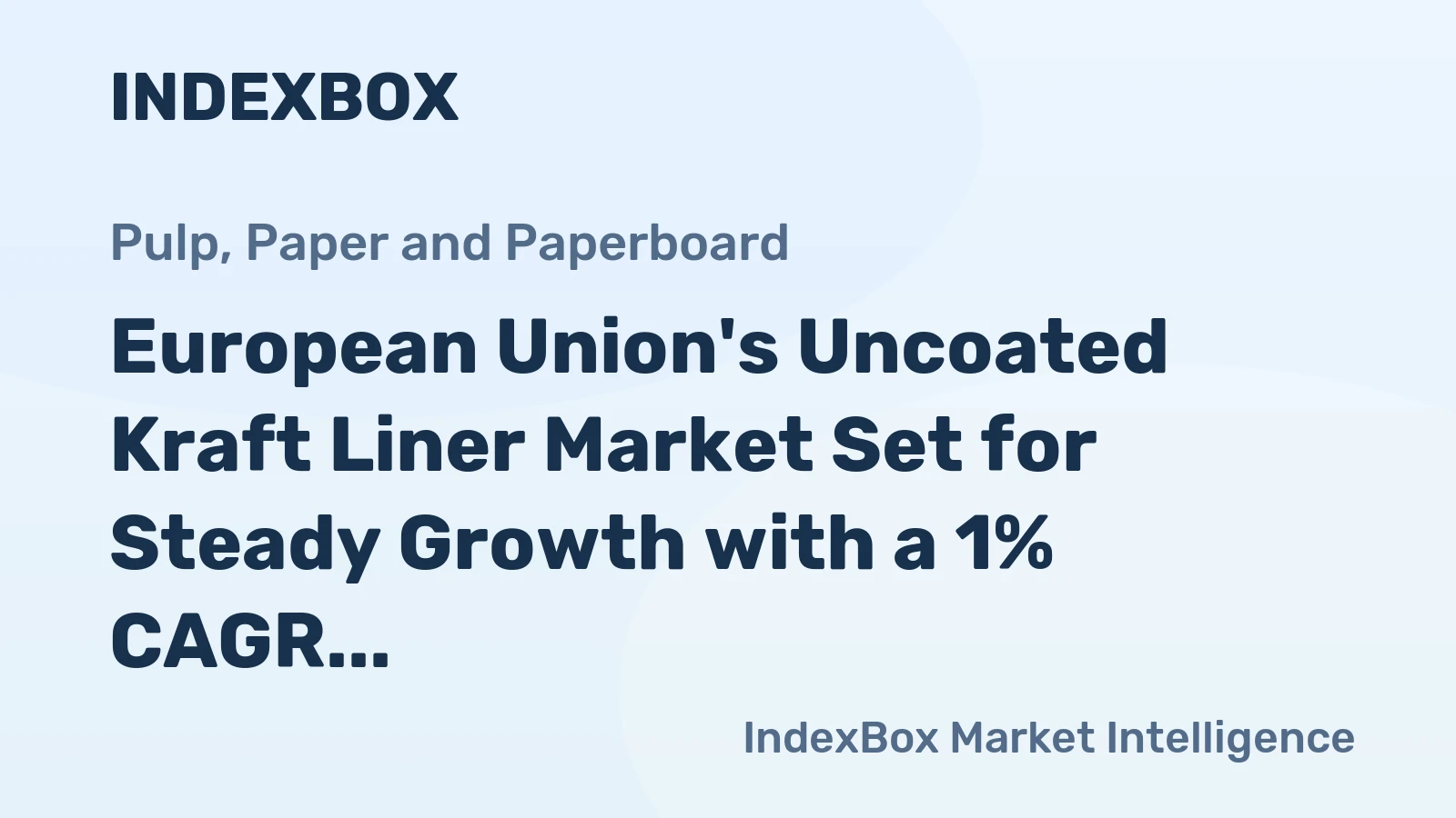 European Union's Uncoated Kraft Liner Market Set for Steady Growth with a 1% CAGR Through 2035