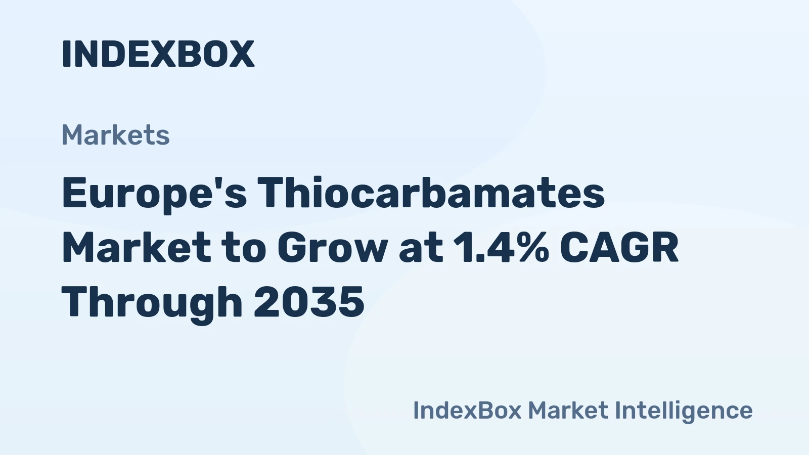 Europe's Thiocarbamates Market to Grow at 1.4% CAGR Through 2035