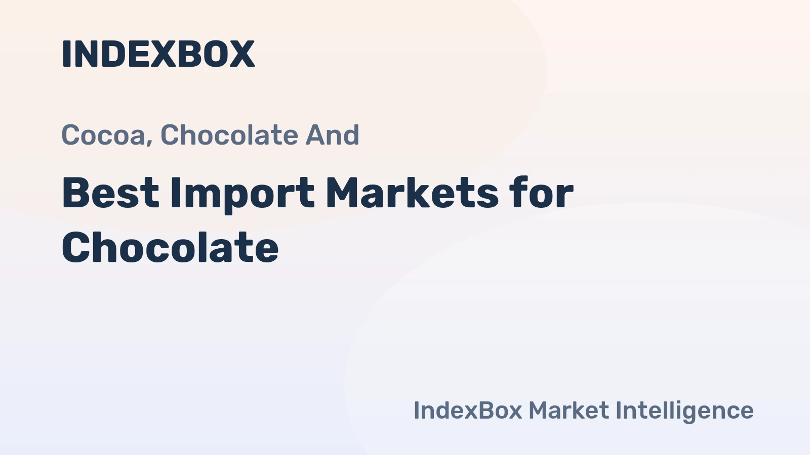 Best Import Markets for Chocolate