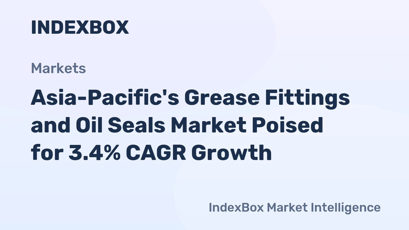 Asia-Pacific's Grease Fittings and Oil Seals Market Poised for 3.4% CAGR Growth