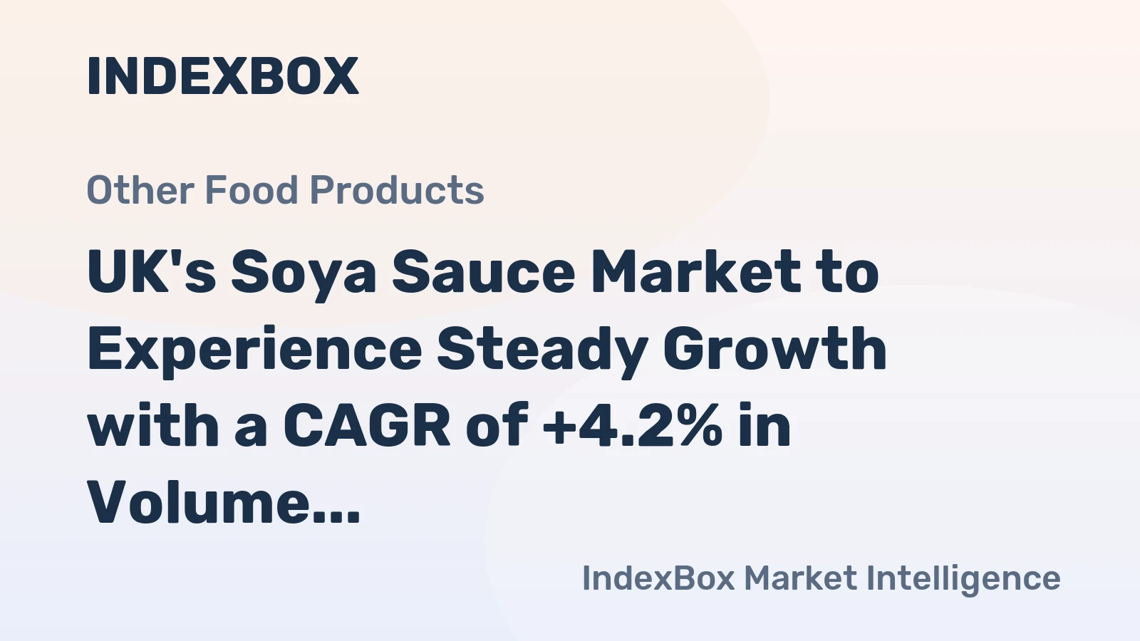 UK's Soya Sauce Market to Experience Steady Growth with a CAGR of +4.2% in Volume and +5.8% in Value from 2024 to 2035