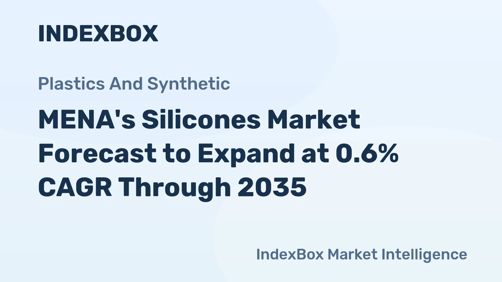 MENA's Silicones Market Forecast to Expand at 0.6% CAGR Through 2035