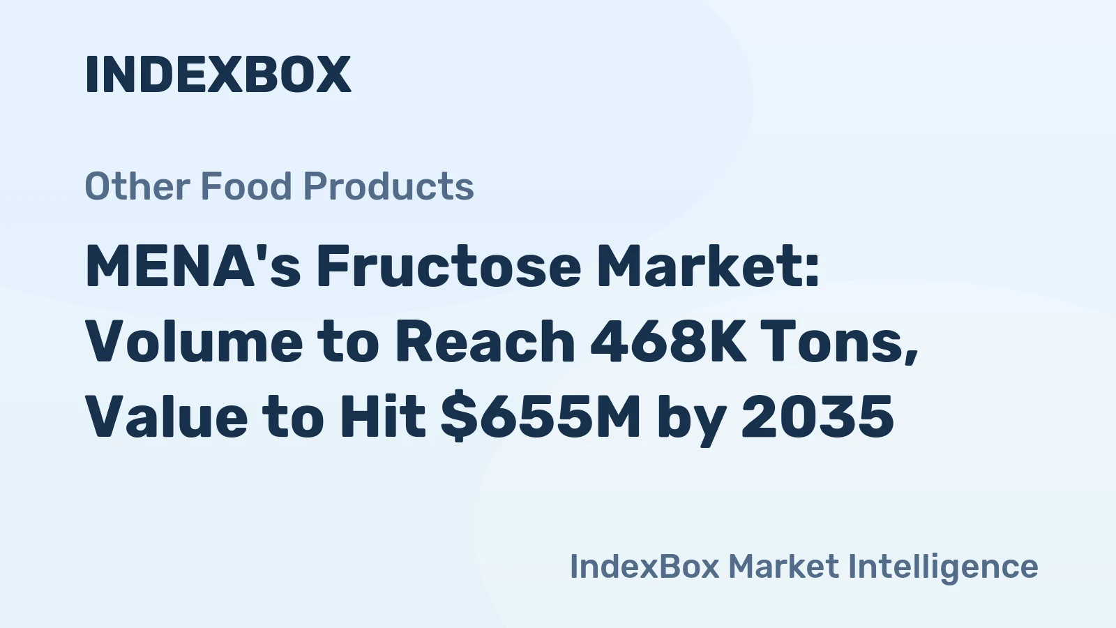 MENA's Fructose Market: Volume to Reach 468K Tons, Value to Hit $655M by 2035