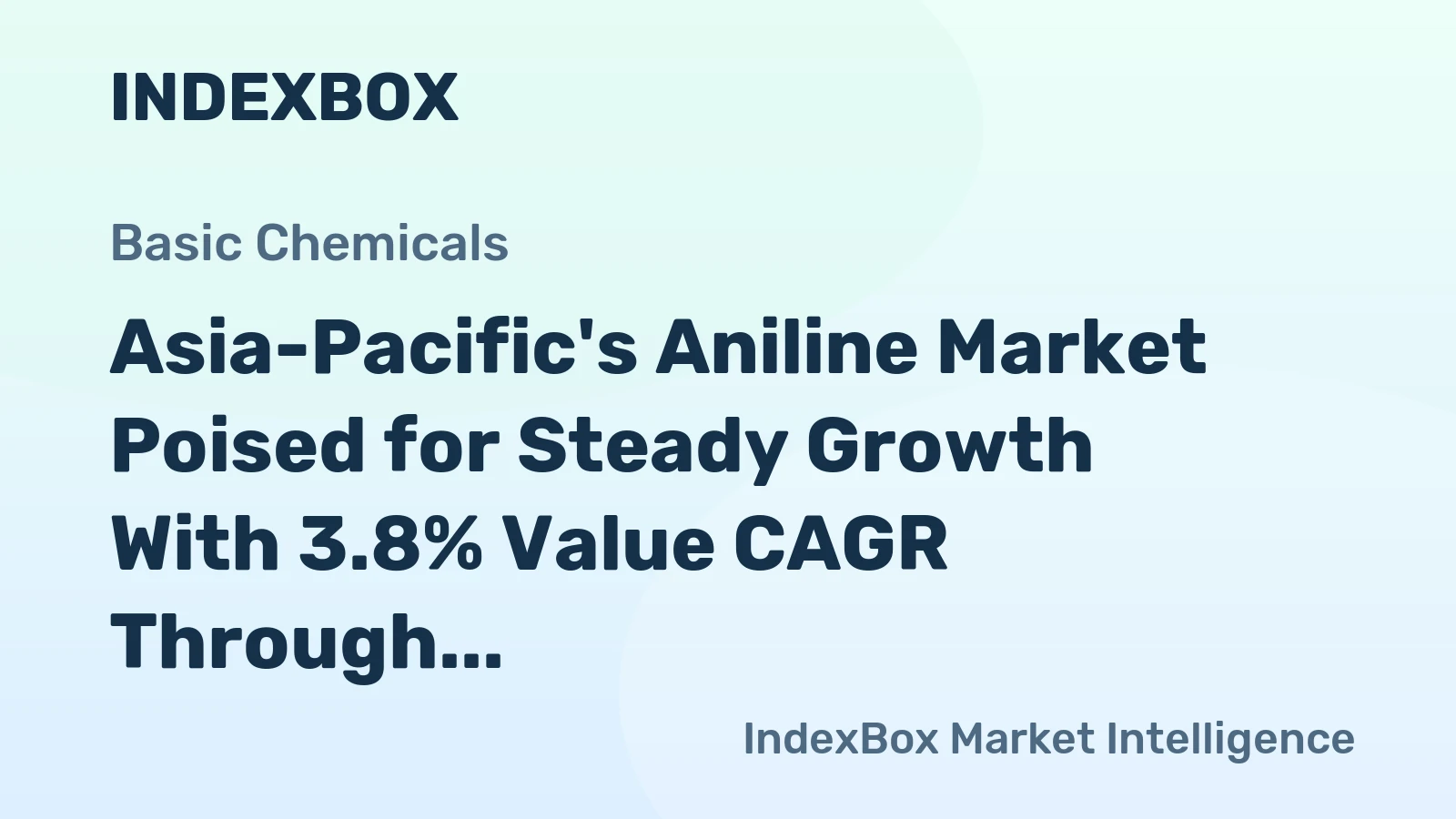 Asia-Pacific's Aniline Market Poised for Steady Growth With 3.8% Value CAGR Through 2035