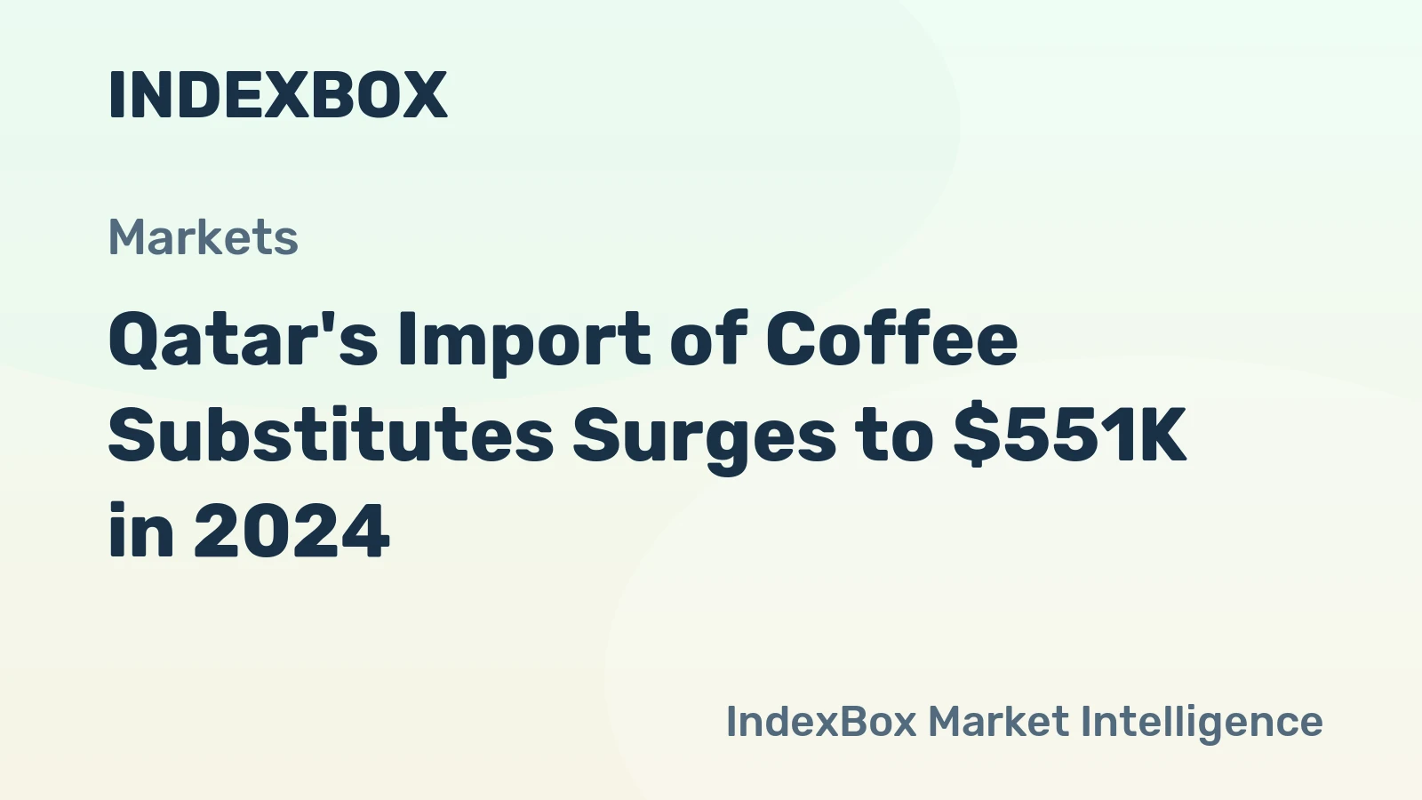 Qatar's Import of Coffee Substitutes Surges to $551K in 2024