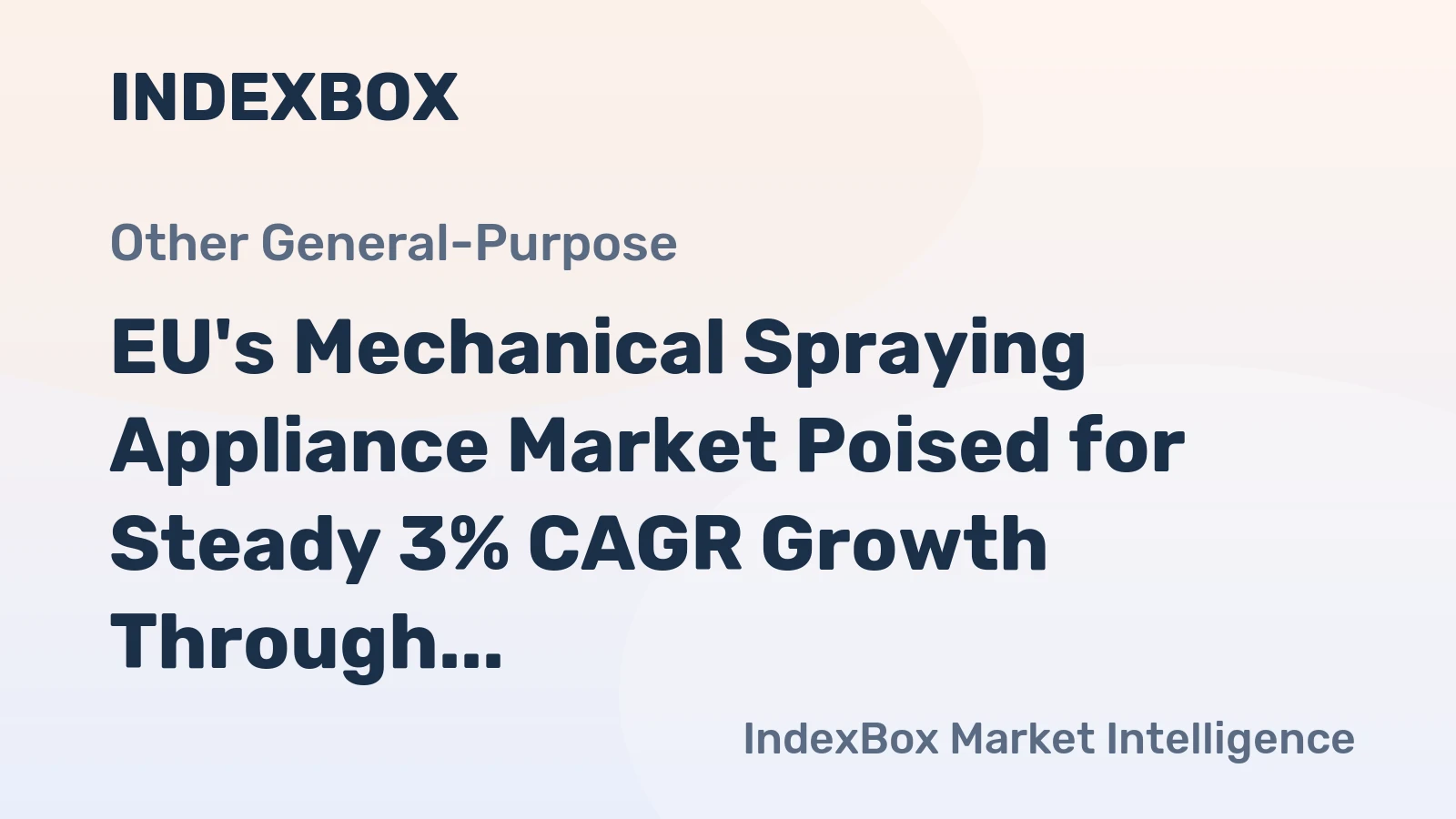 EU's Mechanical Spraying Appliance Market Poised for Steady 3% CAGR Growth Through 2035