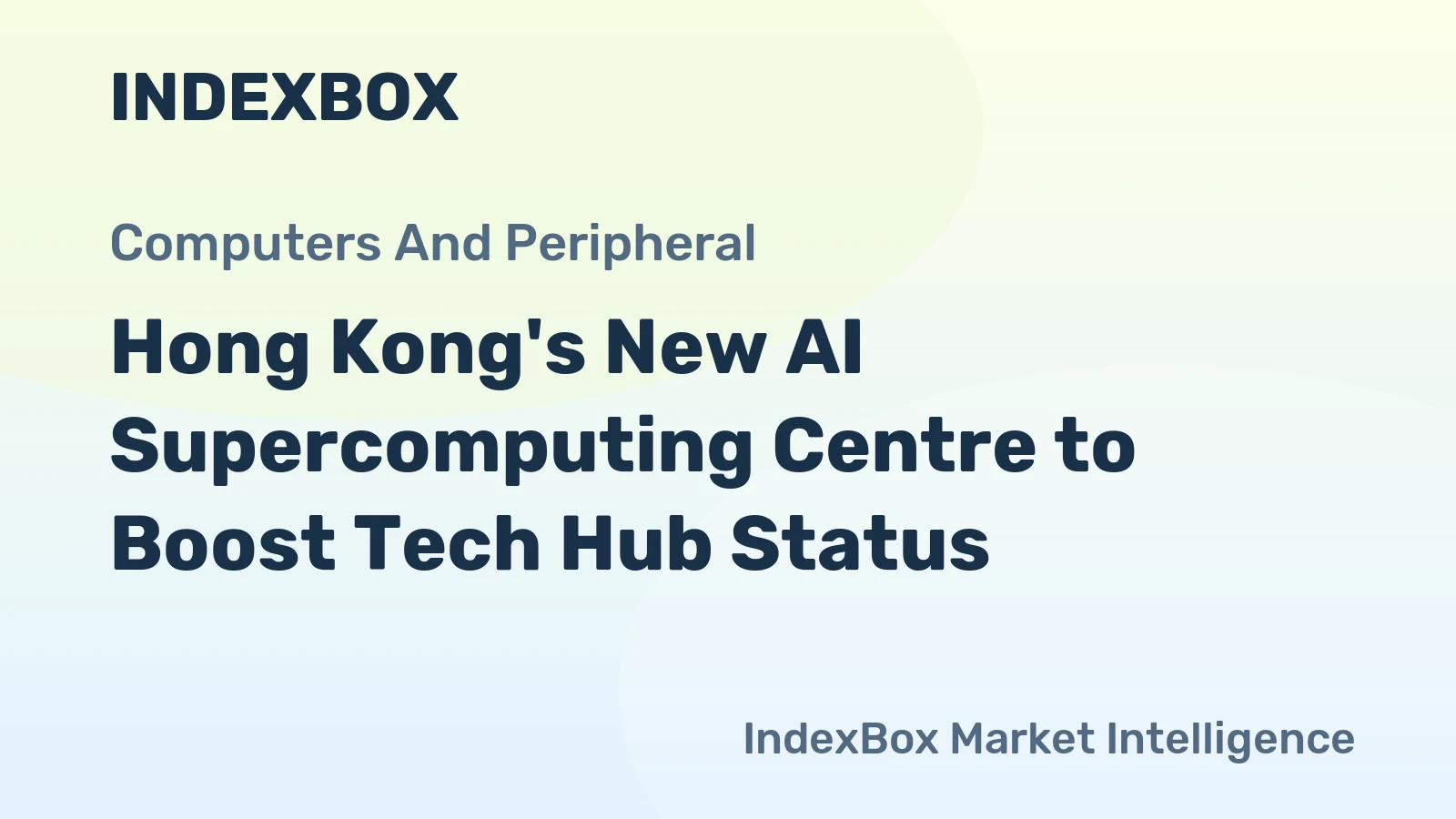 Hong Kong's New AI Supercomputing Centre to Boost Tech Hub Status