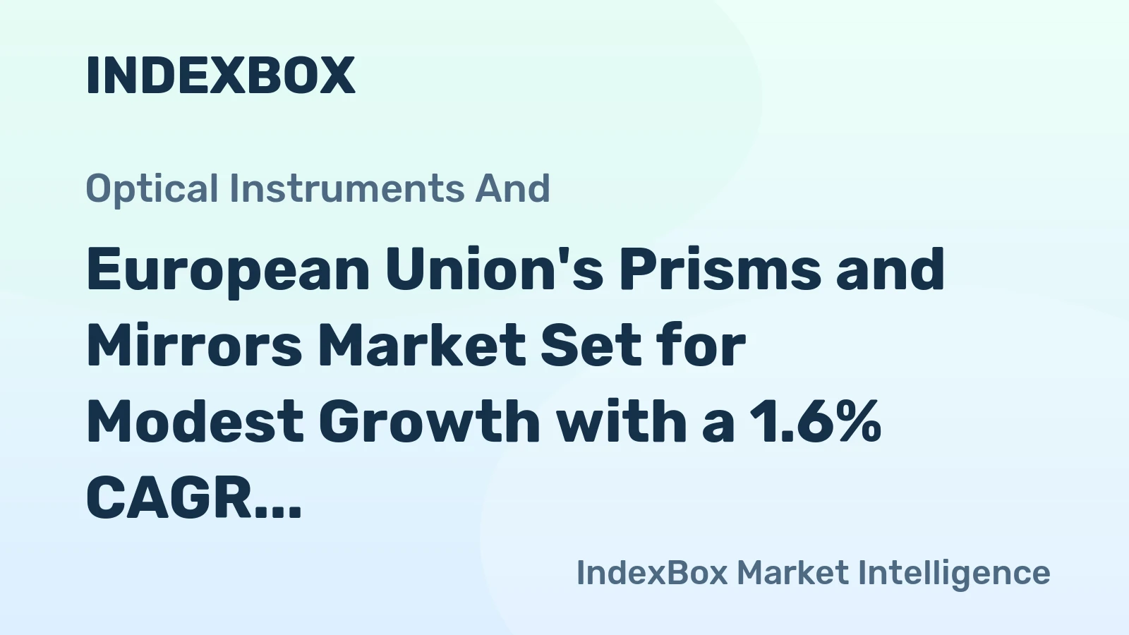 European Union's Prisms and Mirrors Market Set for Modest Growth with a 1.6% CAGR