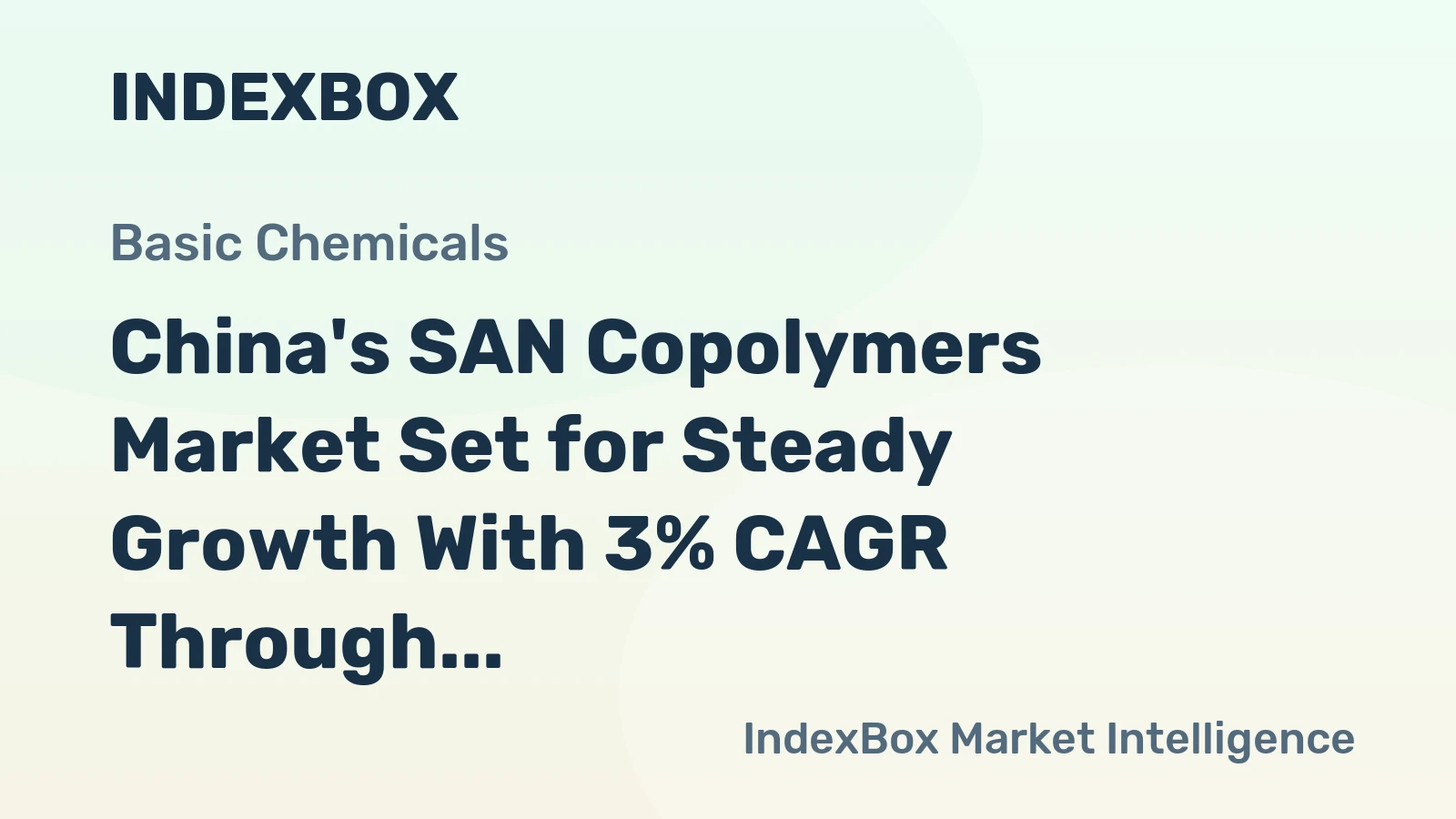 China's SAN Copolymers Market Set for Steady Growth With 3% CAGR Through 2035