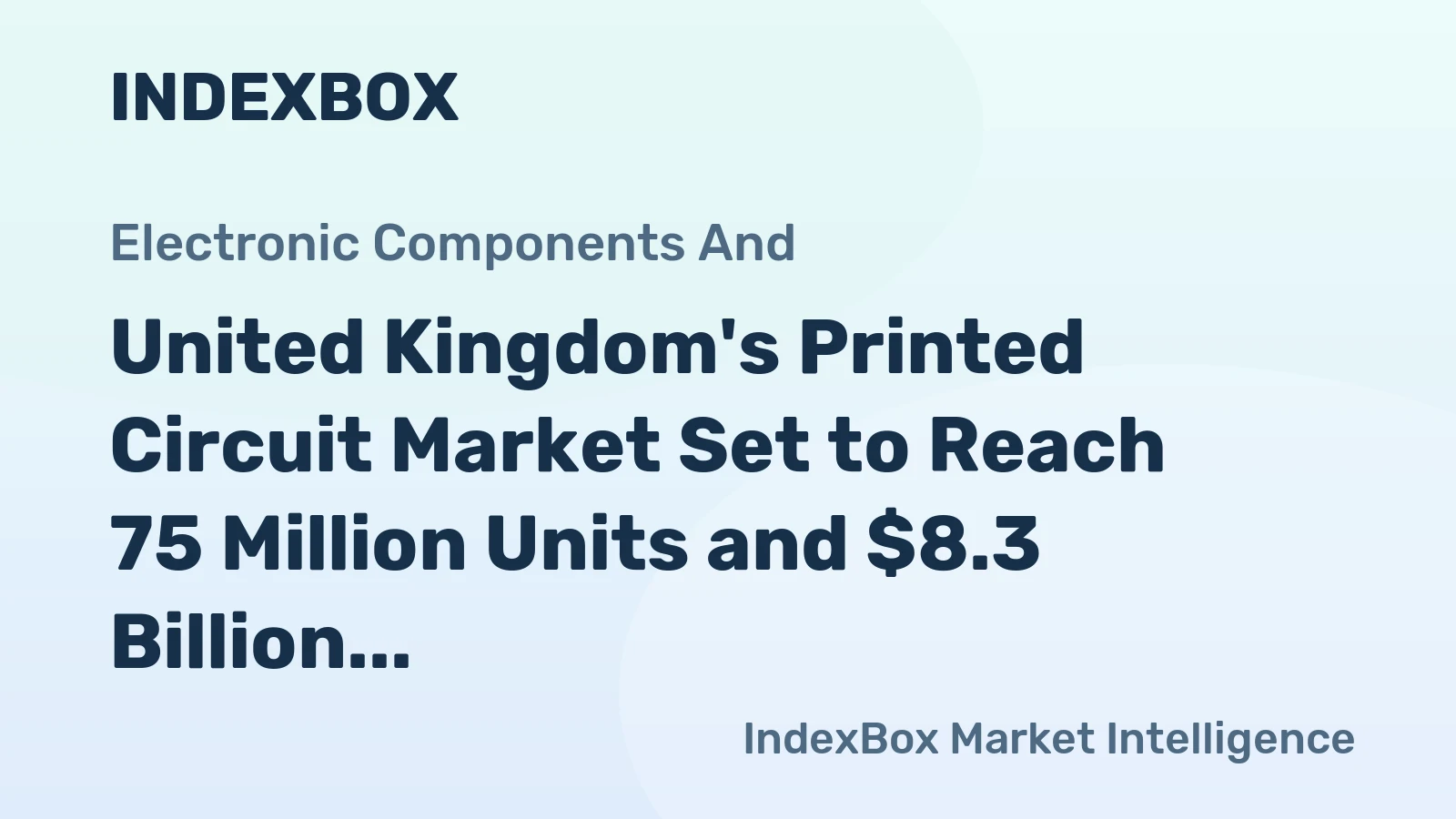 United Kingdom's Printed Circuit Market Set to Reach 75 Million Units and $8.3 Billion in Value by 2035