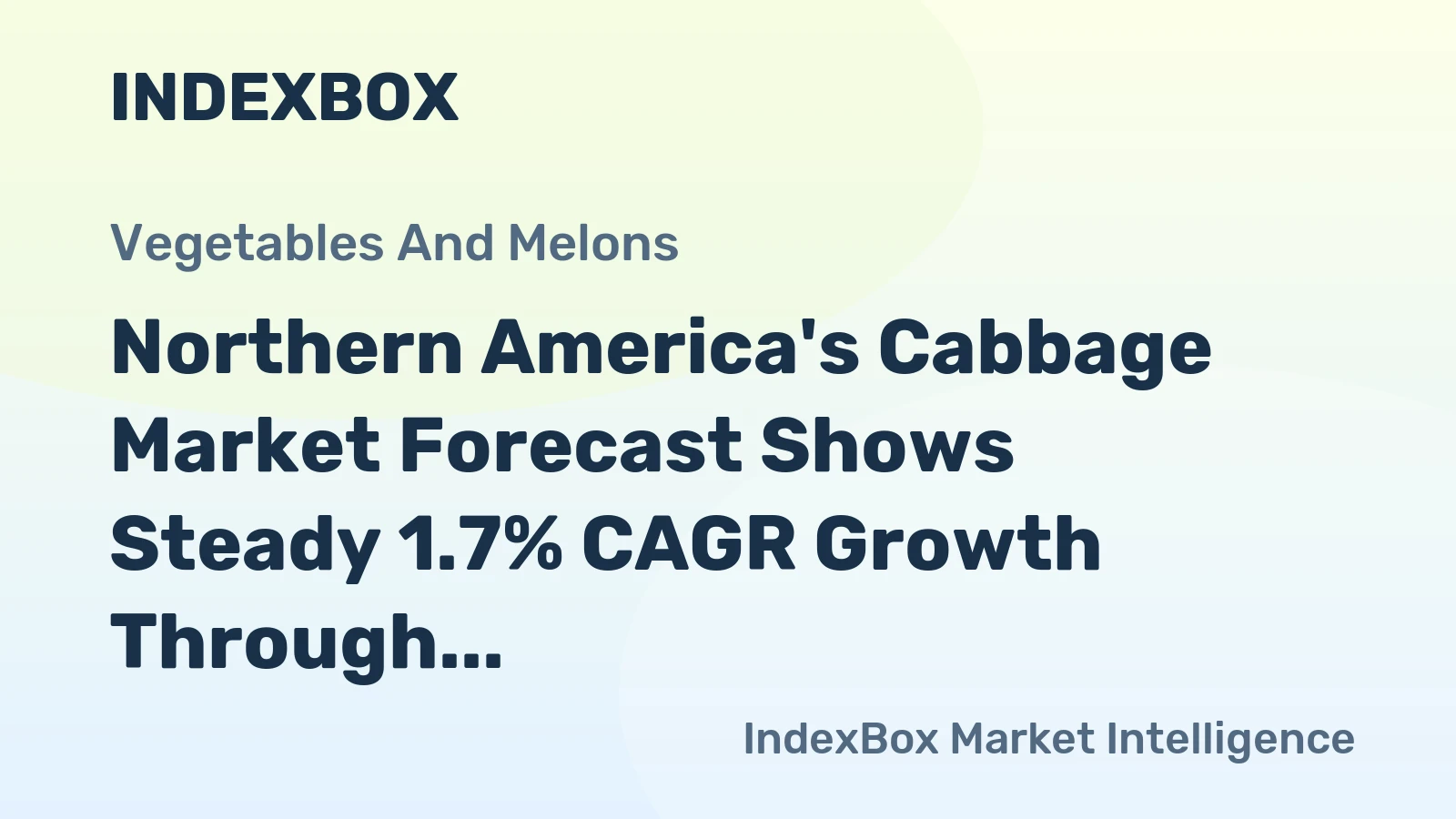 Northern America's Cabbage Market Forecast Shows Steady 1.7% CAGR Growth Through 2035