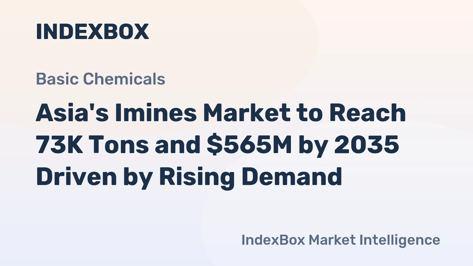 Asia's Imines Market to Reach 73K Tons and $565M by 2035 Driven by Rising Demand