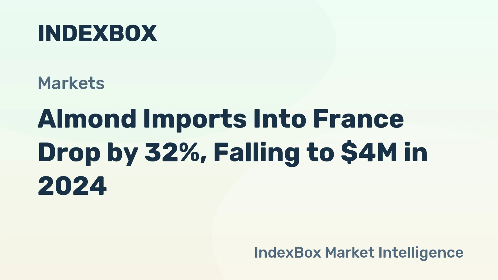 Almond Imports Into France Drop by 32%, Falling to $4M in 2024