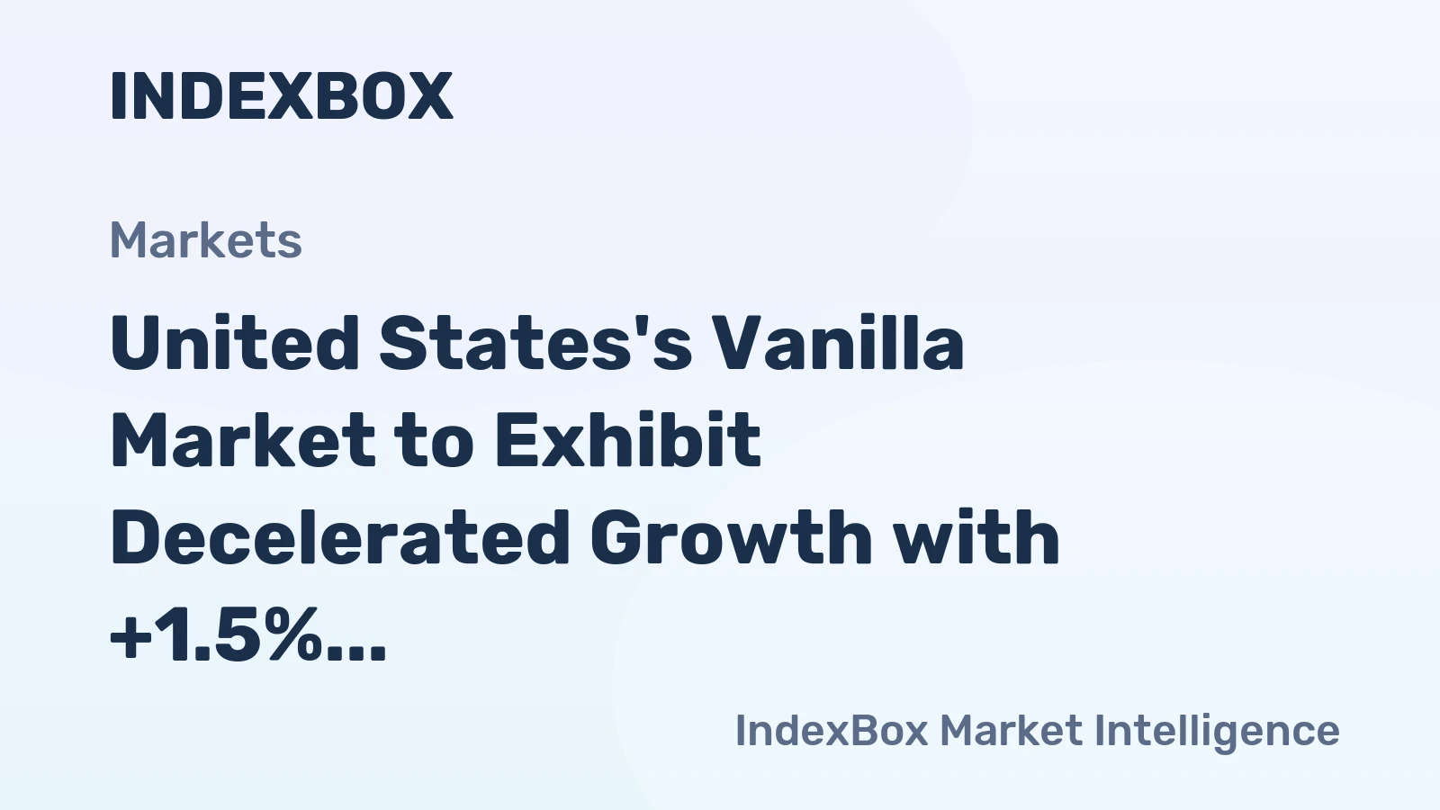 United States's Vanilla Market to Exhibit Decelerated Growth with +1.5% CAGR in Volume and +3.8% CAGR in Value from 2024 to 2035